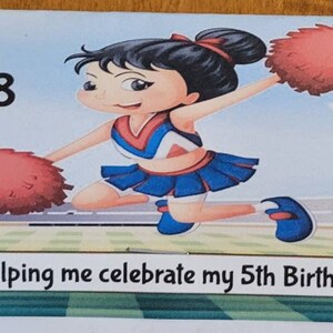 Cheerleader or Cheerleading Party Favors. 1 Bag (1 Child) Includes 8 ...