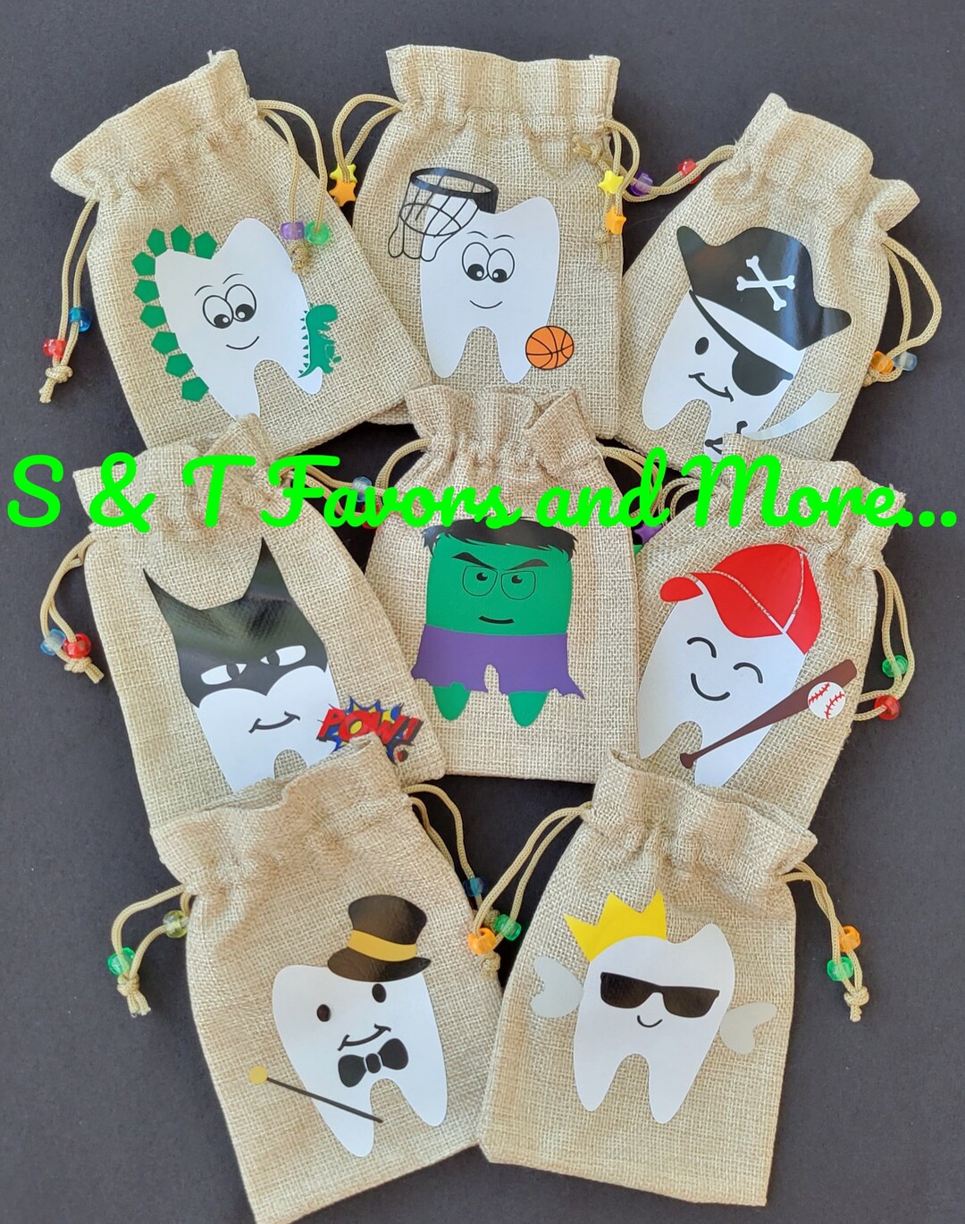 Tooth Fairy Bag, Tooth Fairy Drawstring Sack or Bag, Tooth Fairy Gift ...