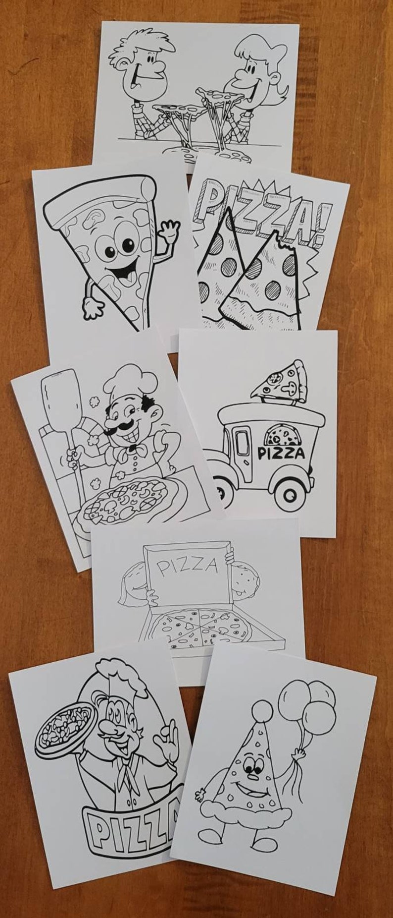 Pizza, Slice of Fun Party Favors. 1 Bag (1 Child) Includes 8-4x6 Cards ...