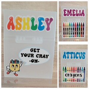 Personalized 24 Count Crayon Box, Crayon Box, Back to School Gift ...