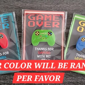 Gamer or Controller Party Favors, Game on Favors, Eraser Game ...