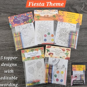 Fiesta Theme Party Favors. 1 Bag (1 Child) Includes 8-4x6 Themed Cards ...
