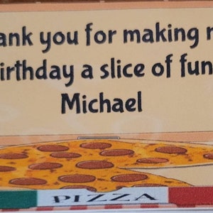 Pizza, Slice of Fun Party Favors. 1 Bag 1 Child Includes 8-4x6 Cards ...