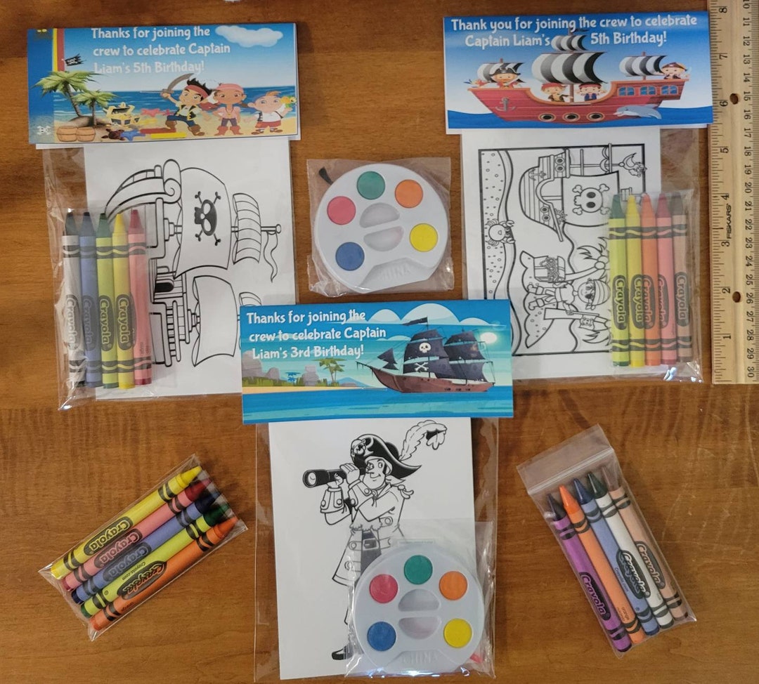 Pirate Theme Party Favor Bags. 1 Bag 1 Child Includes 8-4x6 Cards ...