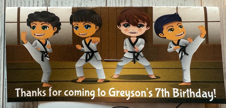 Kickboxing, Karate, Martial Arts Favors, 1 Bag (1 Child) Includes 8-4x6 ...