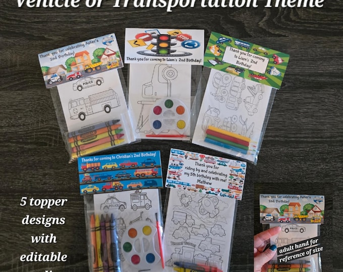 Traffic Jam Transportation City Cars Police Fire Truck PRINTED GLOSSY ...