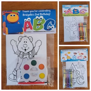 ABC Party Favor Bags. 1 Bag (1 Child) Includes 8-4x6 Cards ...