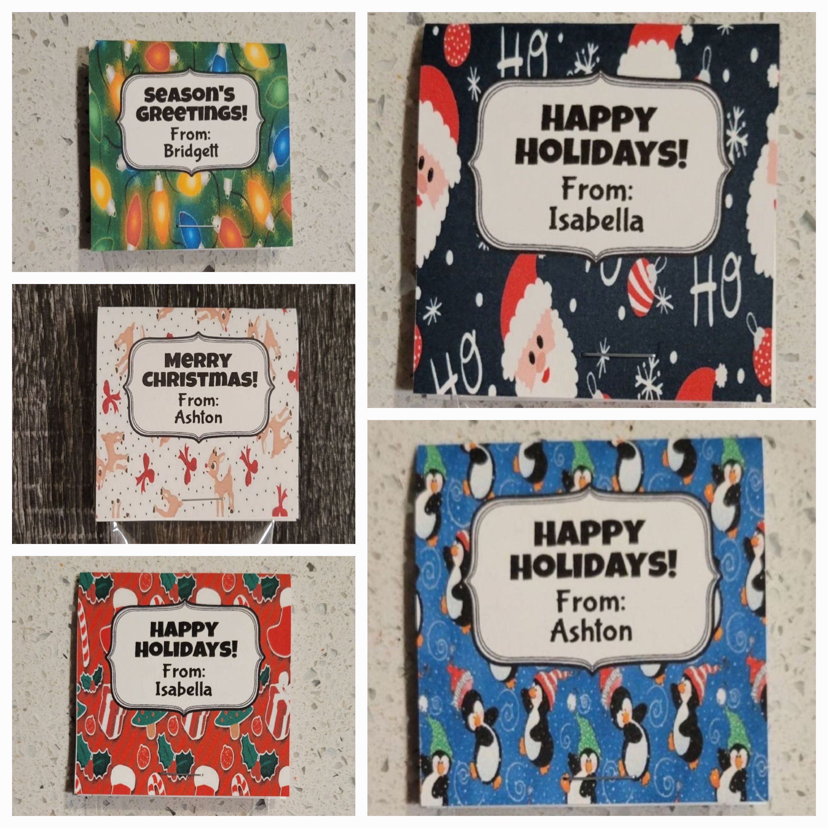 Christmas / Holiday Theme Pencils With Erasers - Etsy