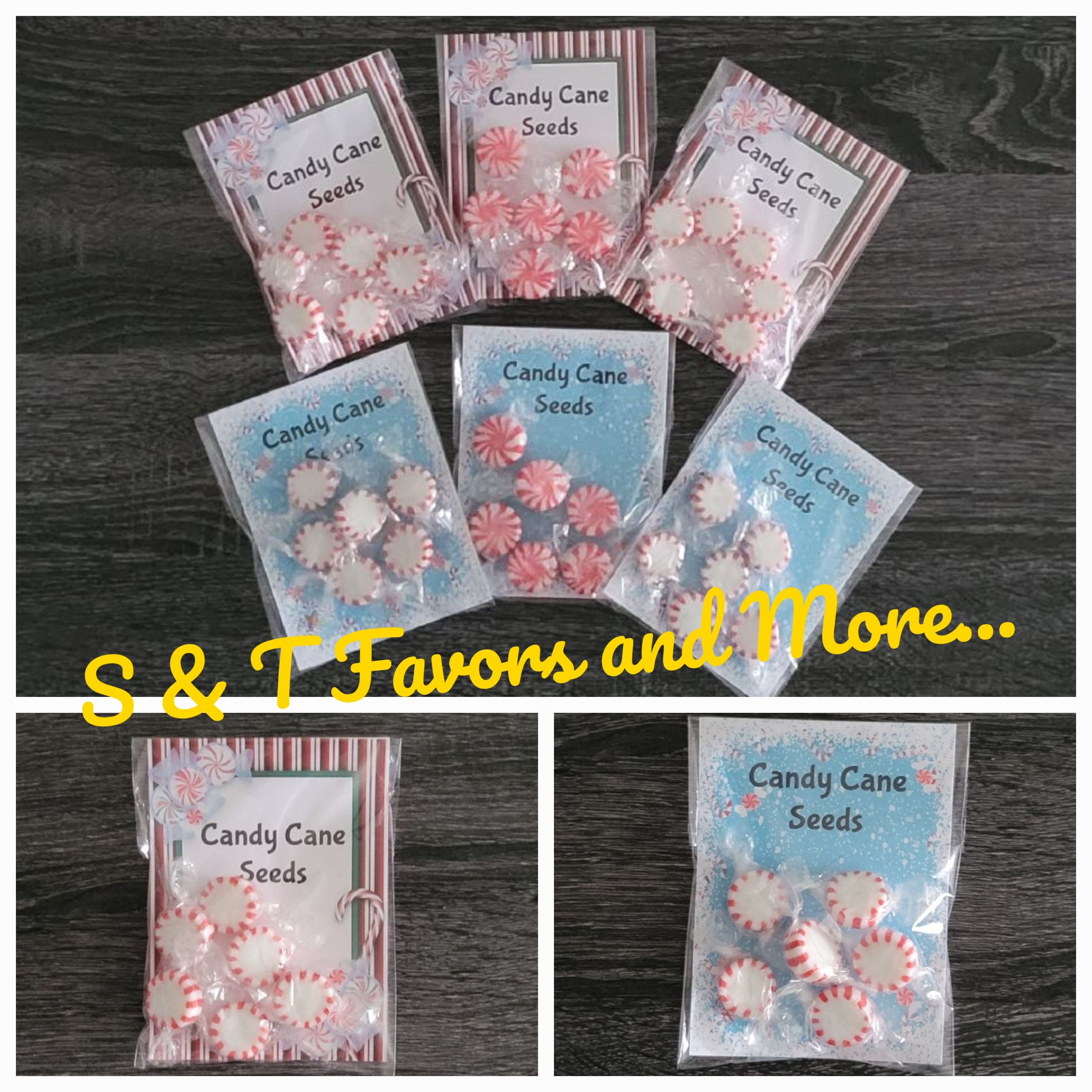 Candy Cane Seeds, Candy Cane Stocking Stuffer, Christmas Stocking ...