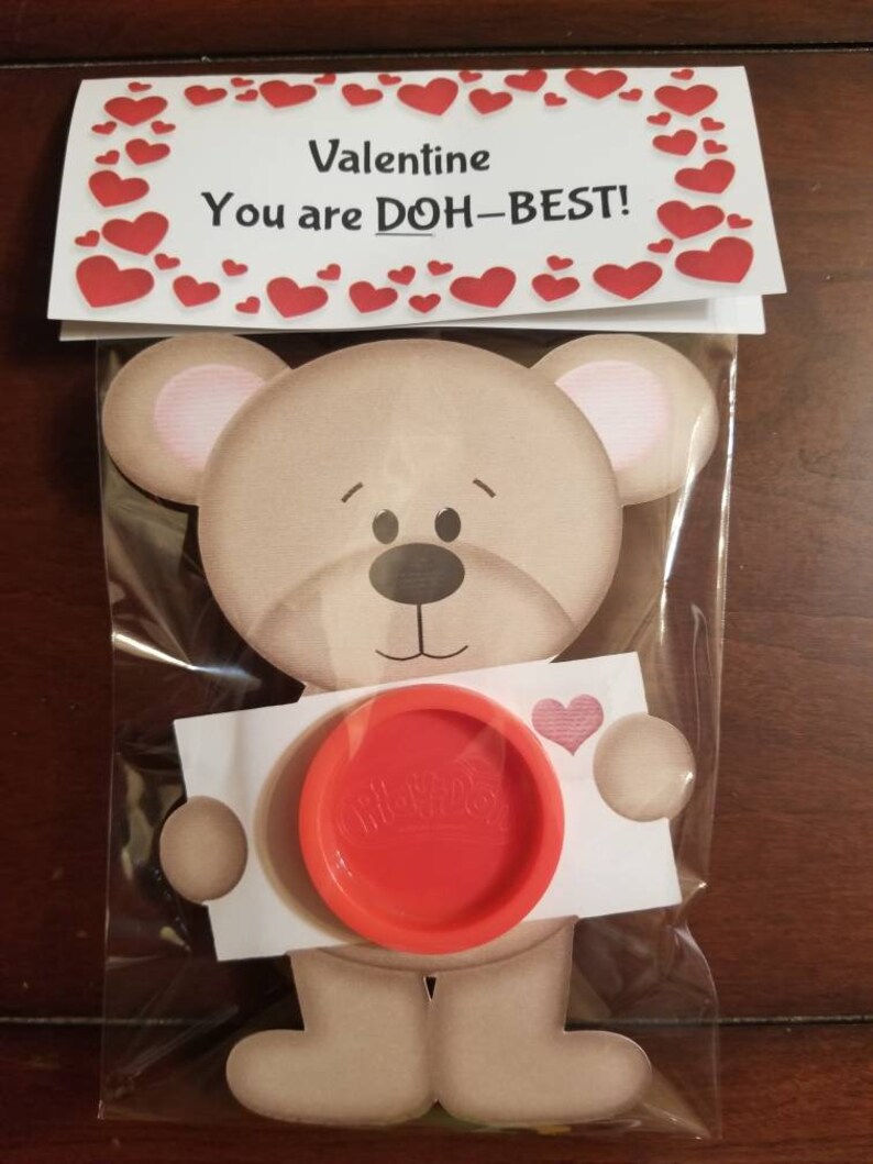 Valentine You Are the Doh-best, Play-doh Valentine Card Holders, Kids ...