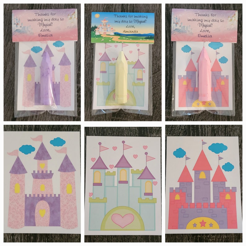 Princess Sidewalk Chalk Favors, Princess Party Favors, Princess Castle ...