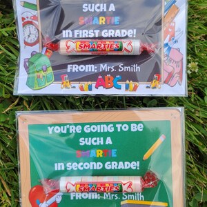 Back to School Smartie Favor Bags, Back to School Favors - Etsy