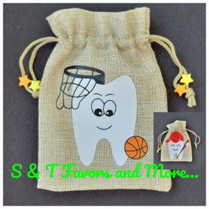 Tooth Fairy Bag, Tooth Fairy Drawstring Sack or Bag, Tooth Fairy Gift ...