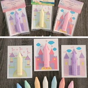 Princess Sidewalk Chalk Favors, Princess Party Favors, Princess Castle ...