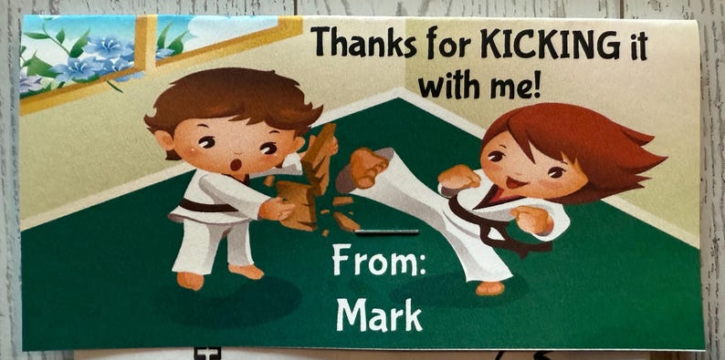 Kickboxing, Karate, Martial Arts Favors, 1 Bag (1 Child) Includes 8-4x6 ...