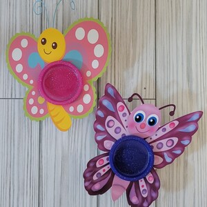 Butterfly Theme Play-doh Birthday Favors With Personalized Topper, Kids ...