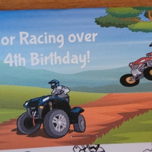 ATV or 4-wheeler Theme Party Favor Bags. 1 Bag (1 Child) Includes 8-4x6 ...