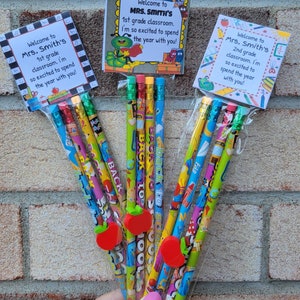 Personalized Back to School Pencil Pack, Classroom Favors or Gifts ...