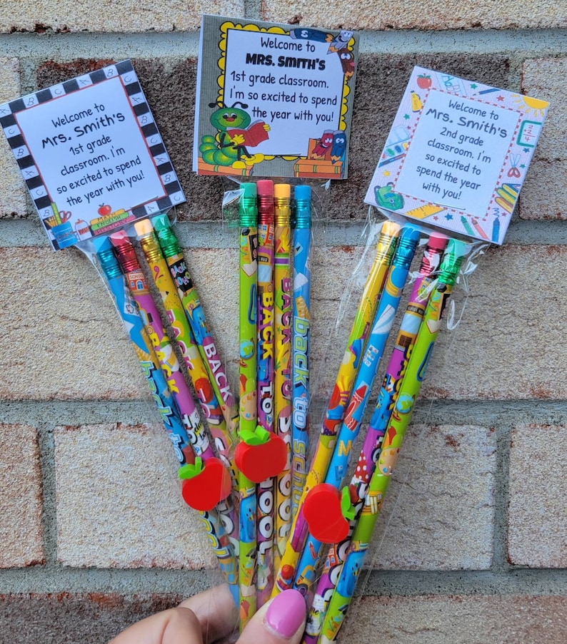 Personalized Back to School Pencil Pack, Classroom Favors or Gifts ...