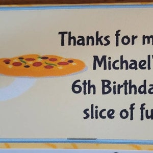 Pizza, Slice of Fun Party Favors. 1 Bag 1 Child Includes 8-4x6 Cards ...