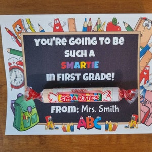 Back to School Smartie Favor Bags, Back to School Favors - Etsy