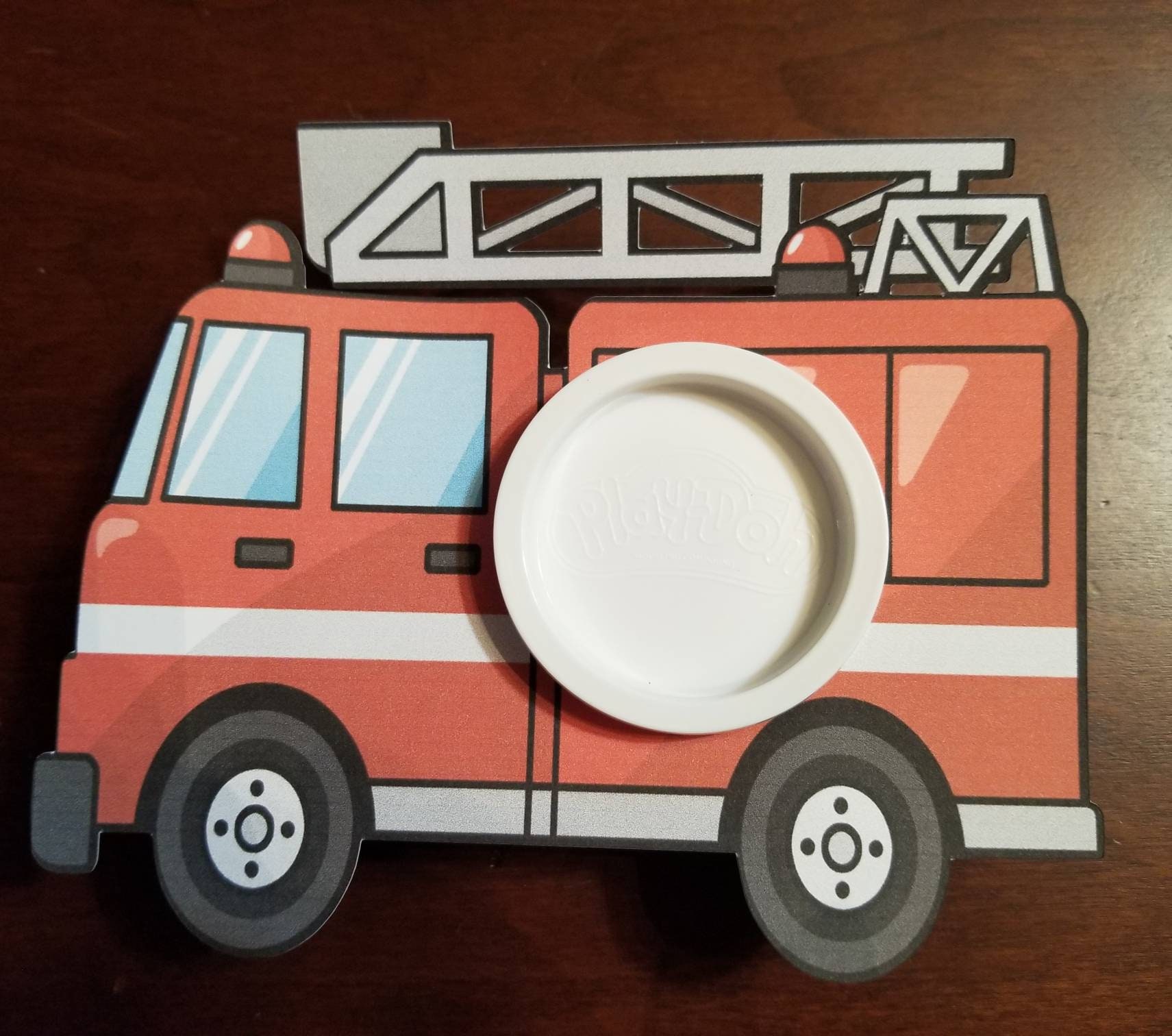 Dump Truck Firetruck and Tractor Play-doh Party Favor Cards | Etsy