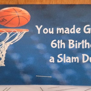 Basketball Theme Party Favor Bags. 1 Bag 1 Child Includes 8-4x6 Cards ...