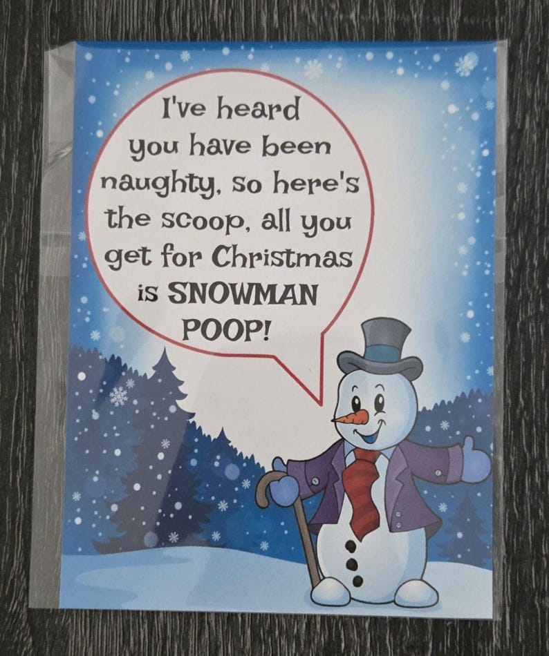 Snowman Poop Stocking Stuffer, Snowman Poop Christmas Stocking Stuffer ...