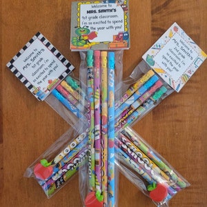 Personalized Back to School Pencil Pack, Classroom Favors or Gifts ...