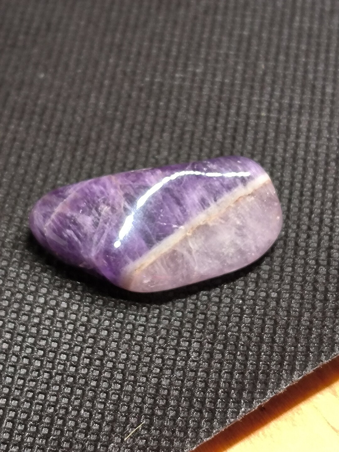Amethyst Ribboned Tumbled Stone - Etsy