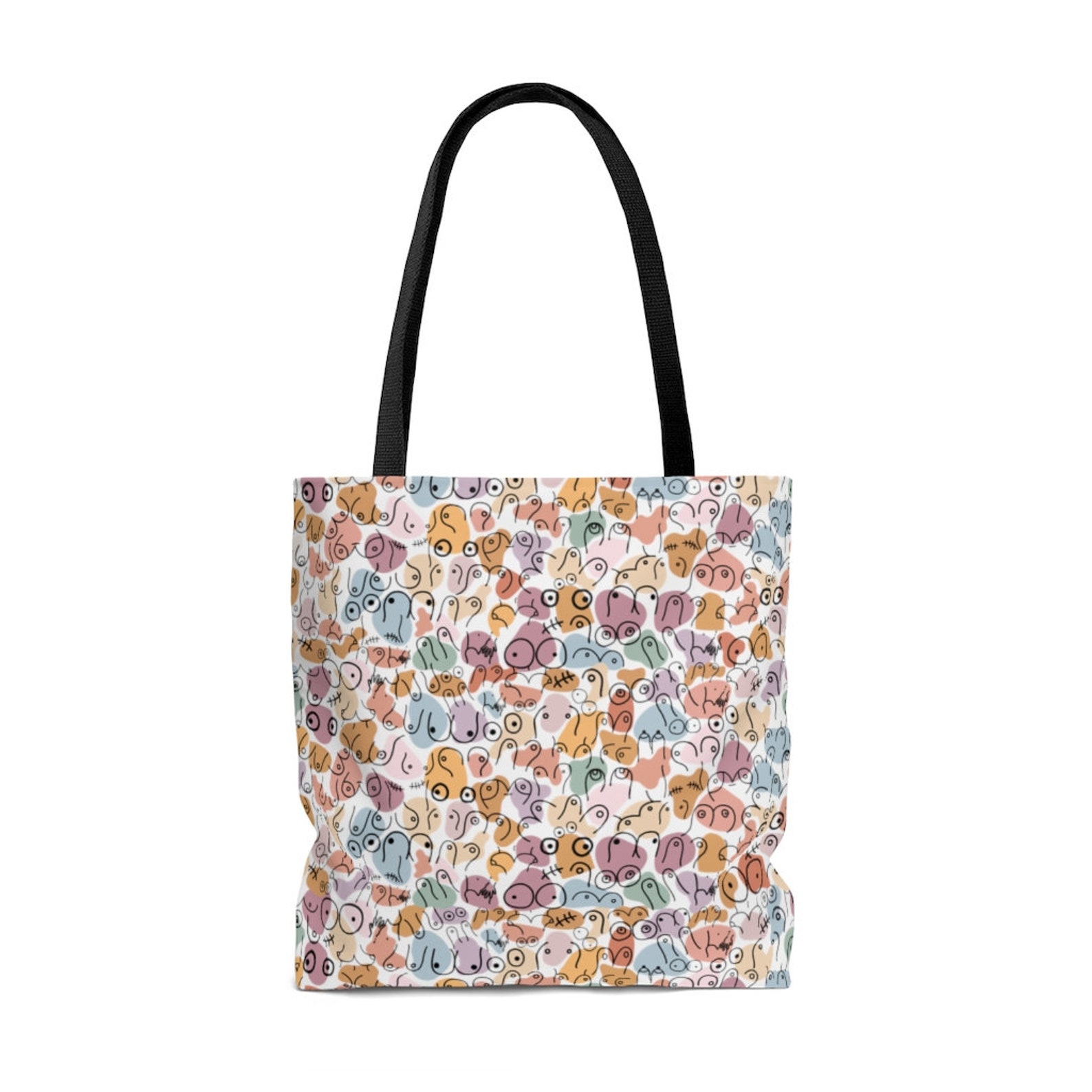 Pastel Boobie Tote Bag Boob Boobies Bag Casual Bag For Etsy