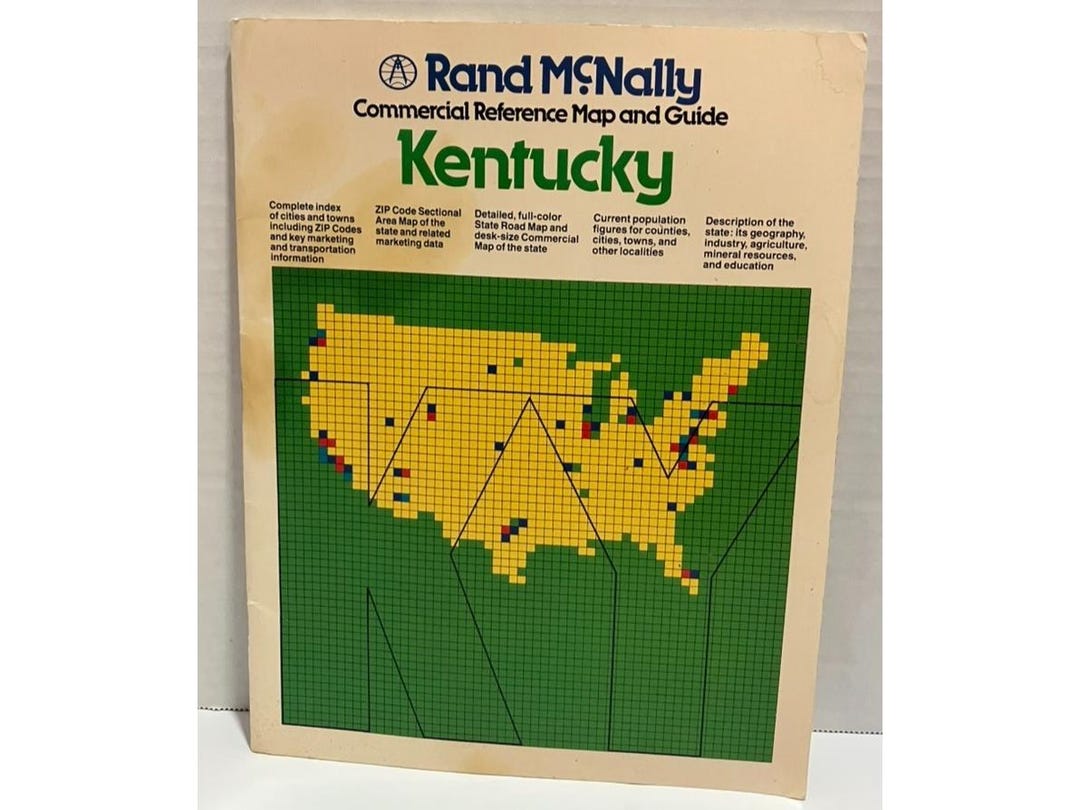 Rand Mcnally Kentucky Book Commercial Reference Map Guide Paperback ...