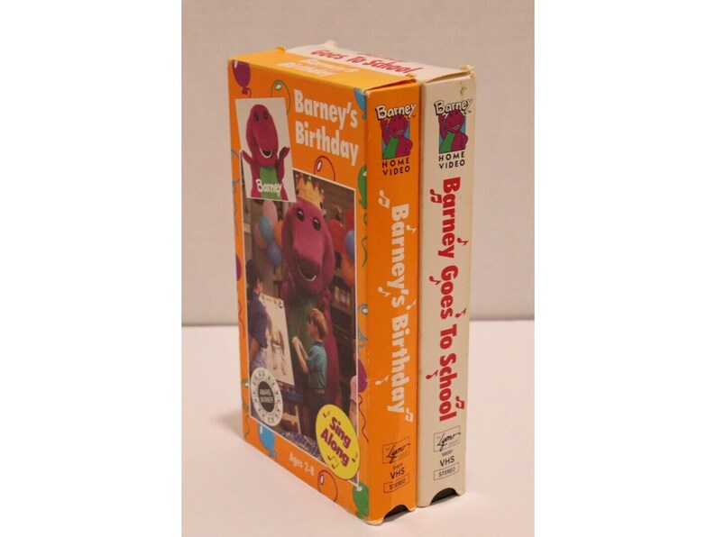 Barney Sing Along VHS Lot of 2 Barney's Birthday & Barney Goes to ...