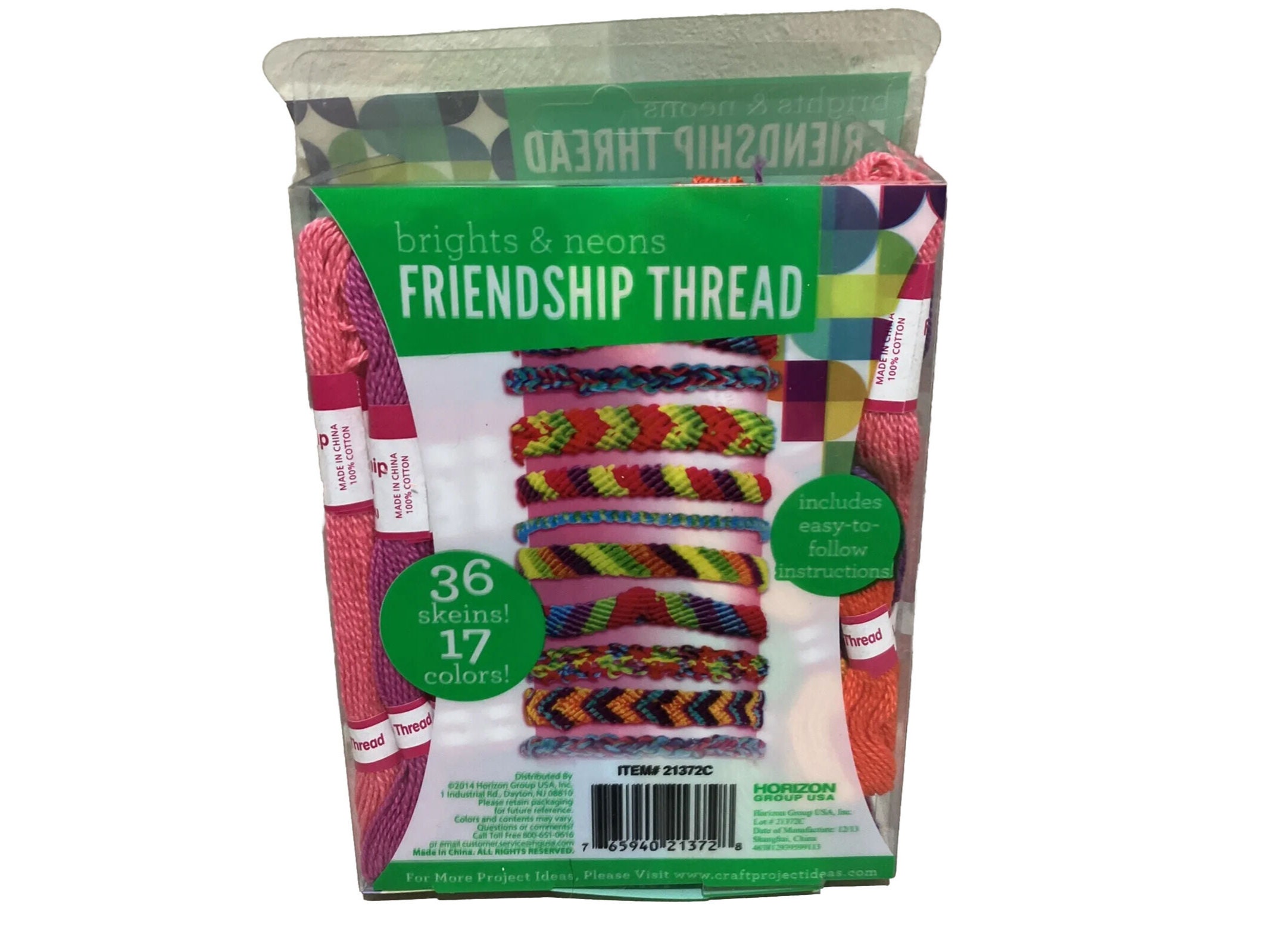 Friendship Bracelet Brights & Neons Thread 36 Skeins 17 Colors - Etsy