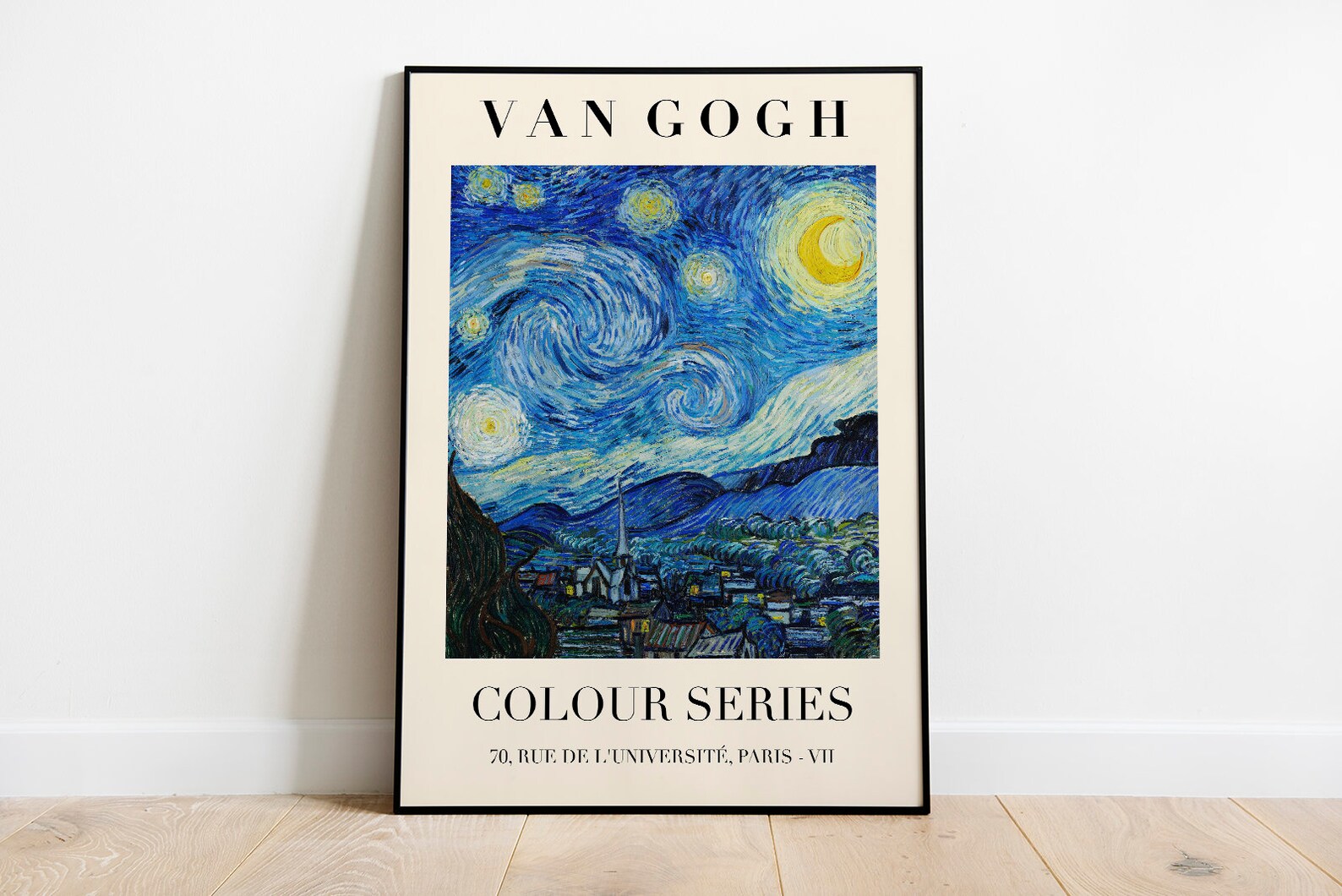Van Gogh Starry Night Colour Series Exhibition Print HIGH - Etsy