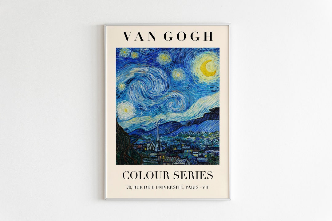 Van Gogh Starry Night Colour Series Exhibition Print | HIGH QUALITY ...