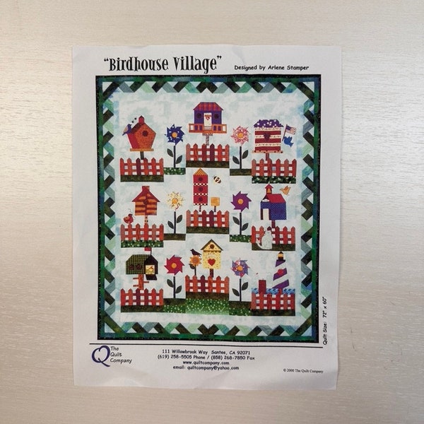 Birdhouse Quilt - Etsy