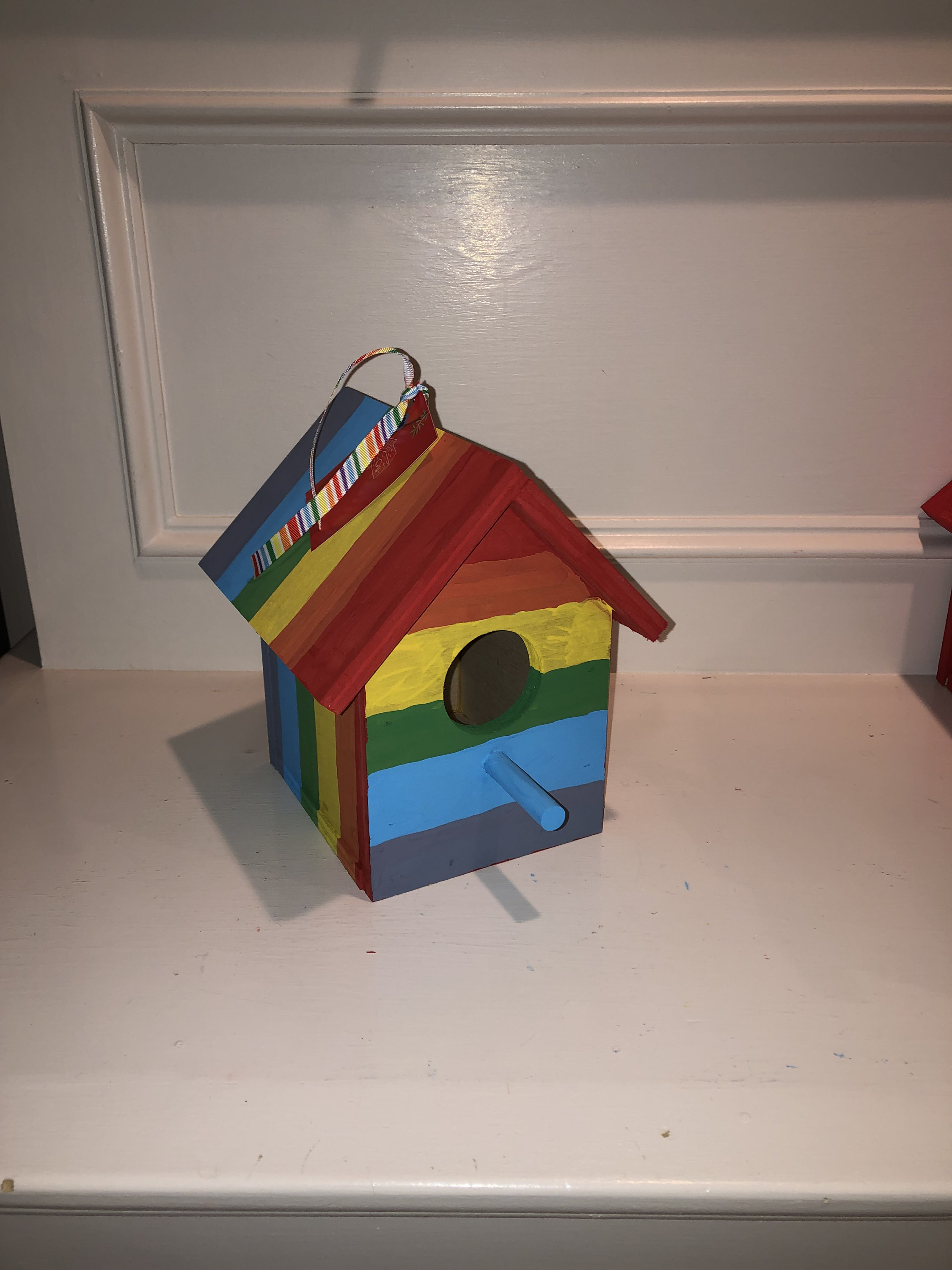 Rainbow Birdhouse - Etsy
