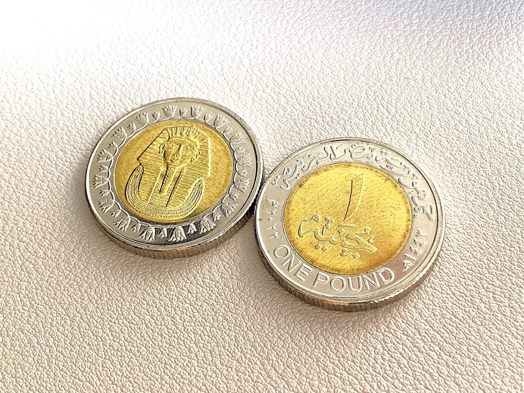 Egyptian 1 Pound Coin | Tutankhamun | King Tut | Egypt - Etsy