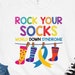 Rock Your Socks Down Syndrome Svg, Down Syndrome Awareness, Down ...