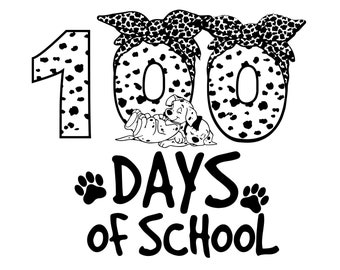 100 Days of School SVG, 100 Days of Loving School SVG, 100 Hearts SVG ...