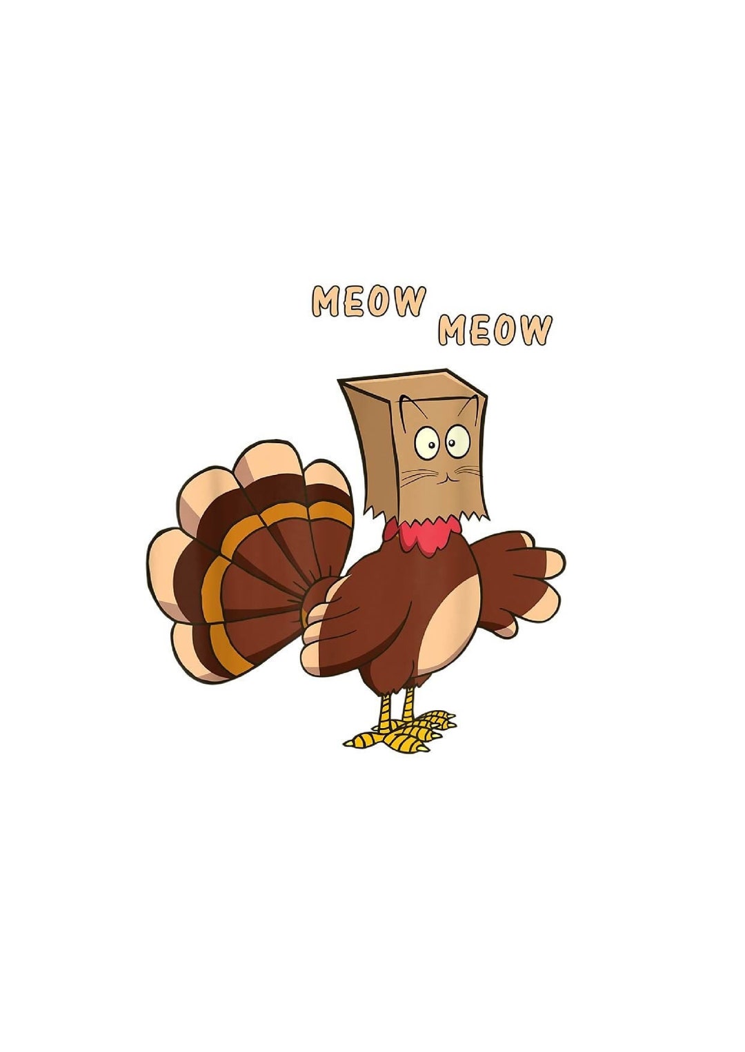 Meow Meow Cat Png, Meow Cat Mom Png, Turkey Thanksgiving, Thanksgiving ...