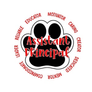 Assistant Principal Red Colour Svg, Vice Principal Svg, Back to School ...