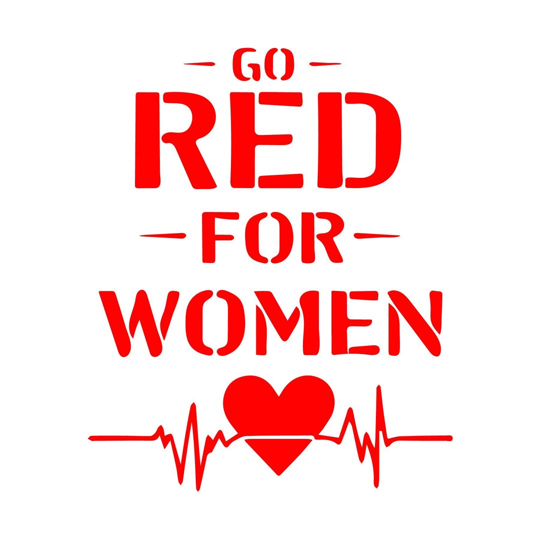 Go Red for Women Heart Health Awareness SVG | Heart Health Clipart ...