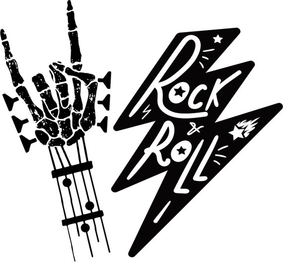 Rock N Roll SVG Rock and Roll Music SVG Guitar SVG Rock - Etsy