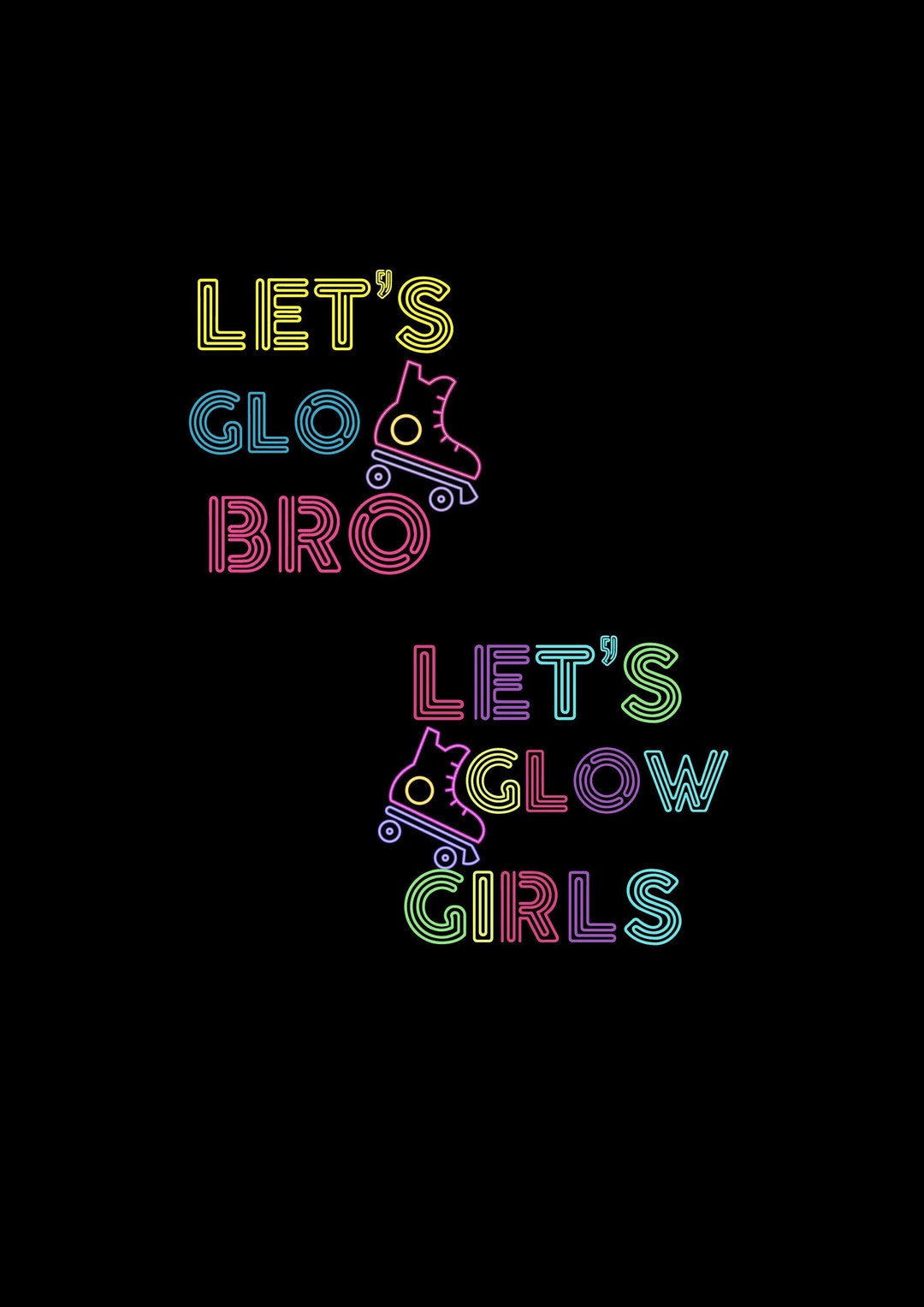 Glow Party Bundle Svg, Lets Glo Bro Svg, Lets Glow Bro Png, Glow Party ...