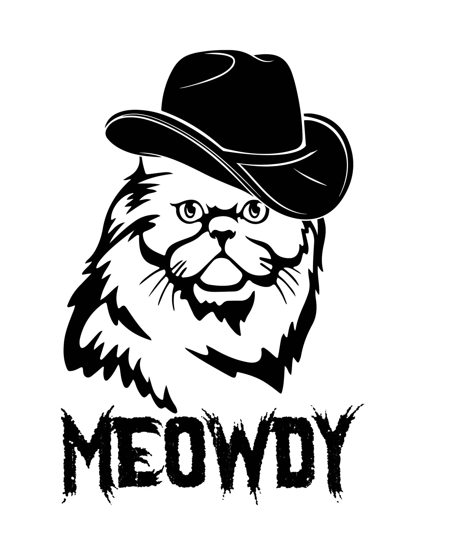 Meowdy Svg Cowboy Hat Svg Cowboy Cat Svg Cat Svg Funny Cat - Etsy