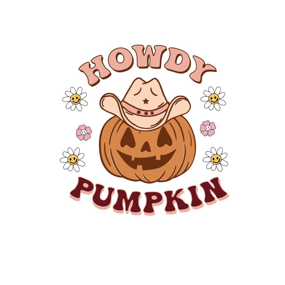 Howdy Pumpkin Svg, Png File, Halloween SVG, Pumpkin Png, Western Fall ...