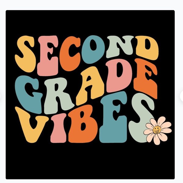 2nd Grade Vibes Png - Etsy