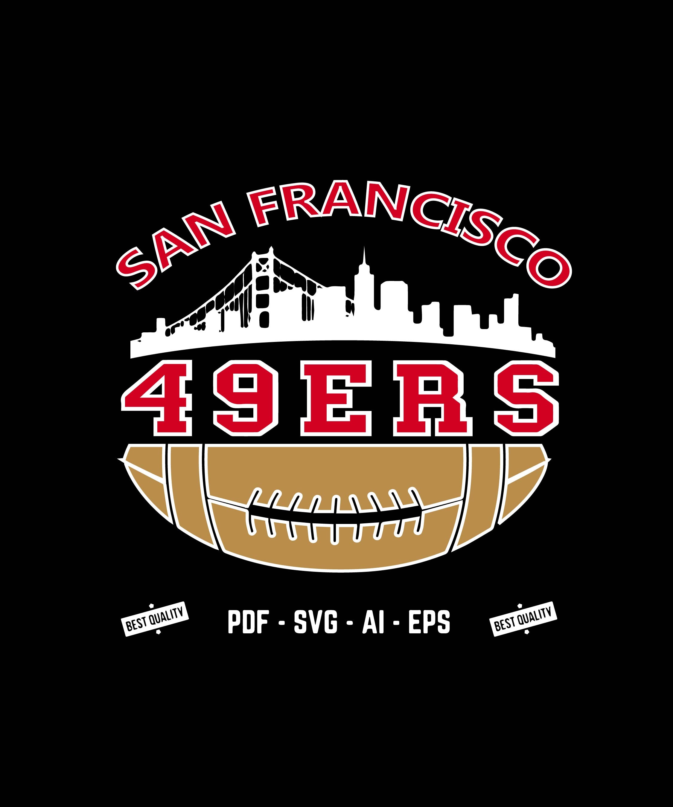 49ers Svg Game Day Svg San Francisco Svg Team Svg Football - Etsy Canada